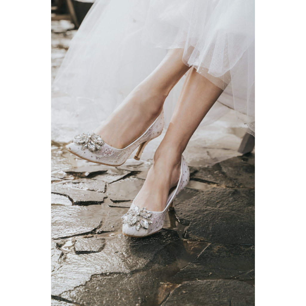 Jual Eliev Crystal Heels - Sepatu Wedding Nikah Wanita | Shopee Indonesia