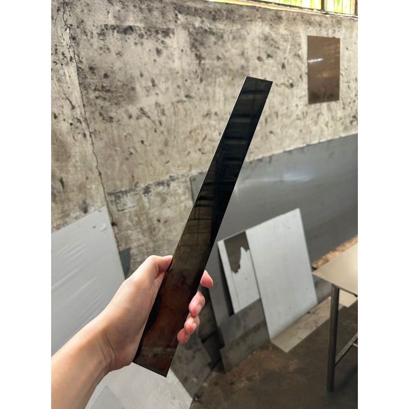 Jual list plat strip mirror black stainless steel 201 1cm & 1,5cm tebal ...