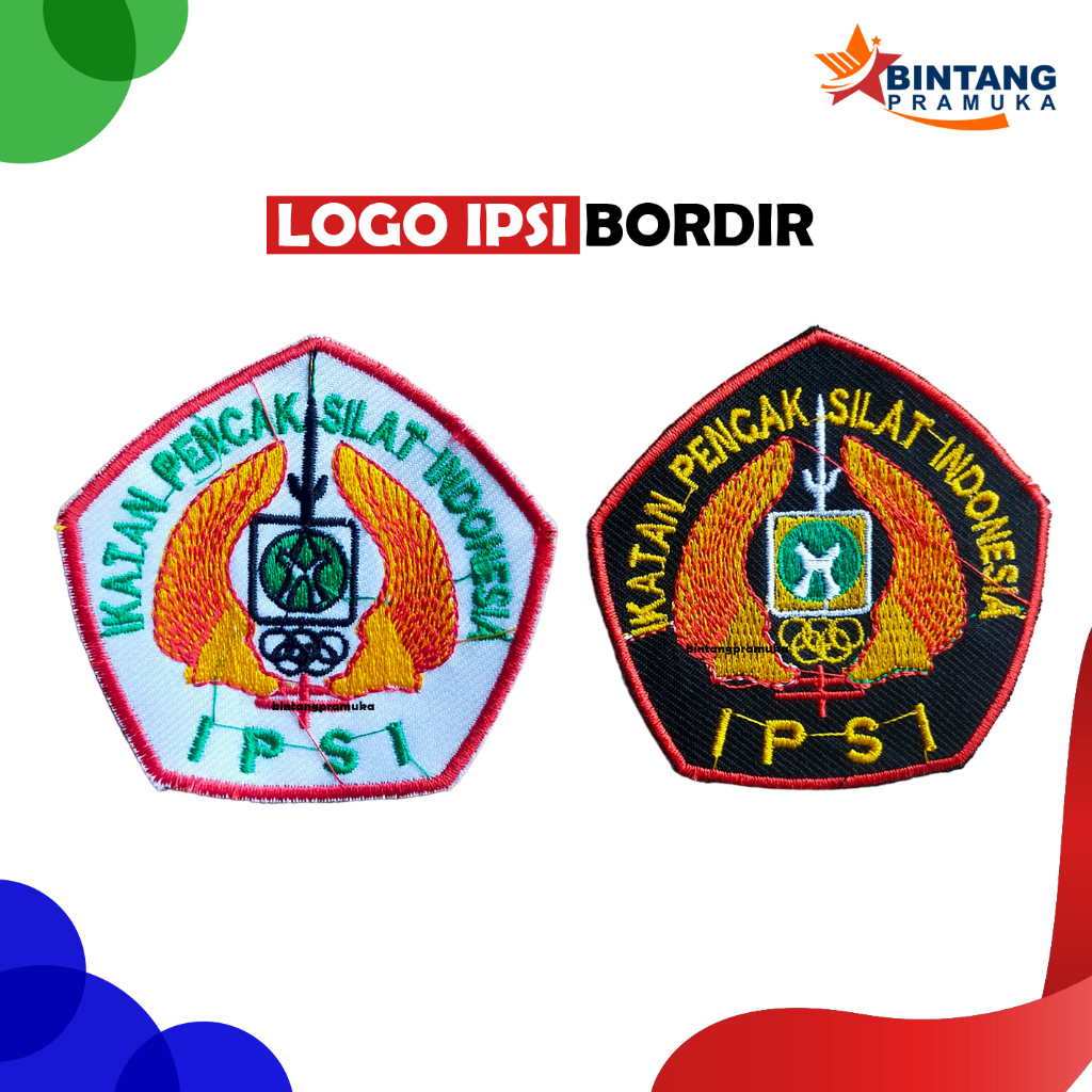 Jual Logo IPSI / Badge Ikatan Pencak Silat Indonesia / Ipsi Hitam ...