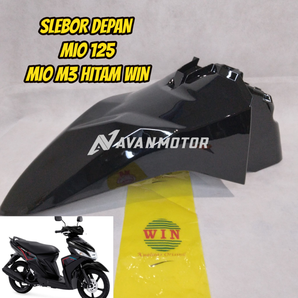 Jual SPAKBOARD DEPAN YAMAHA MIO M3 / MIO Z 125 HITAM WIN SLEBOR DEPAN ...