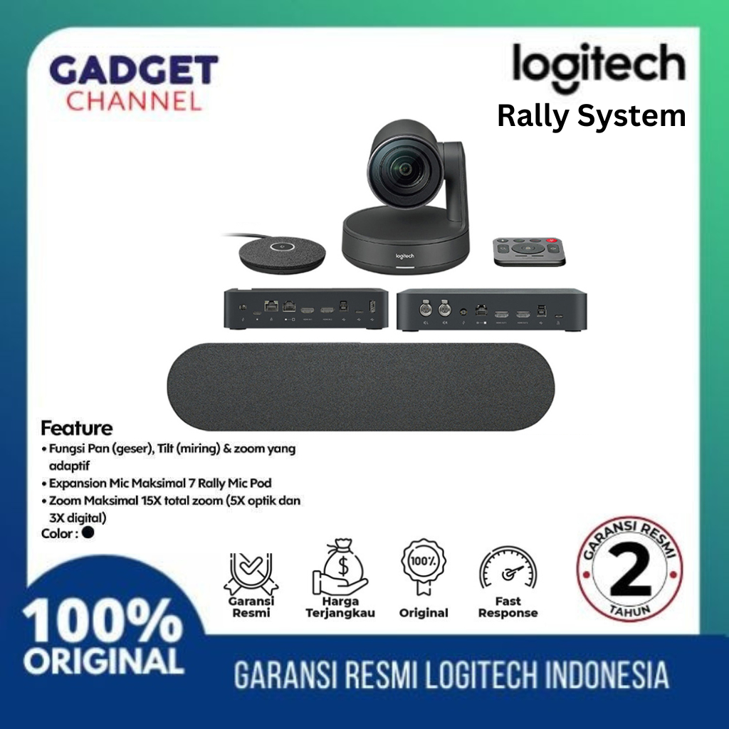 Jual Logitech Rally System Ultra-HD Camera Video Conference - Garansi ...