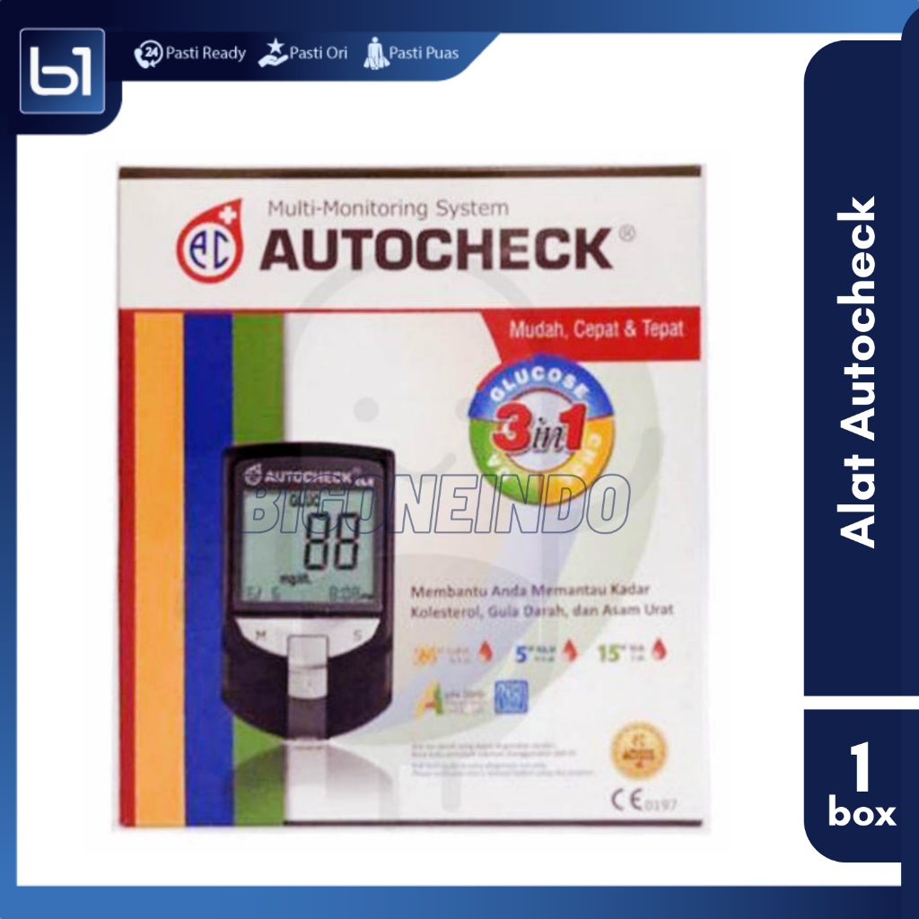 Jual AUTOCHECK Device 3in1 Original, Alat Cek Autocheck Gula Darah ...
