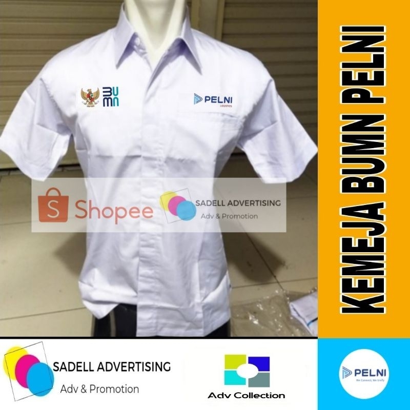 Jual Kemeja PELNI Logistics BUMN Seragam BUMN PELNI Logistics Putih ...