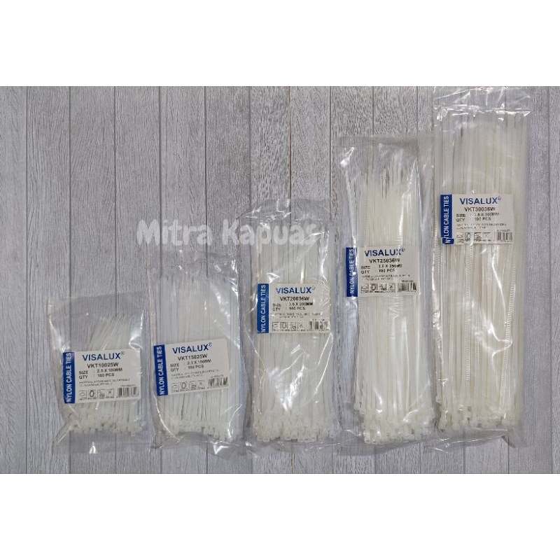 Jual KABEL TIES VISALUX 100MM / 150MM / 200MM / 250MM / 300MM | Shopee ...