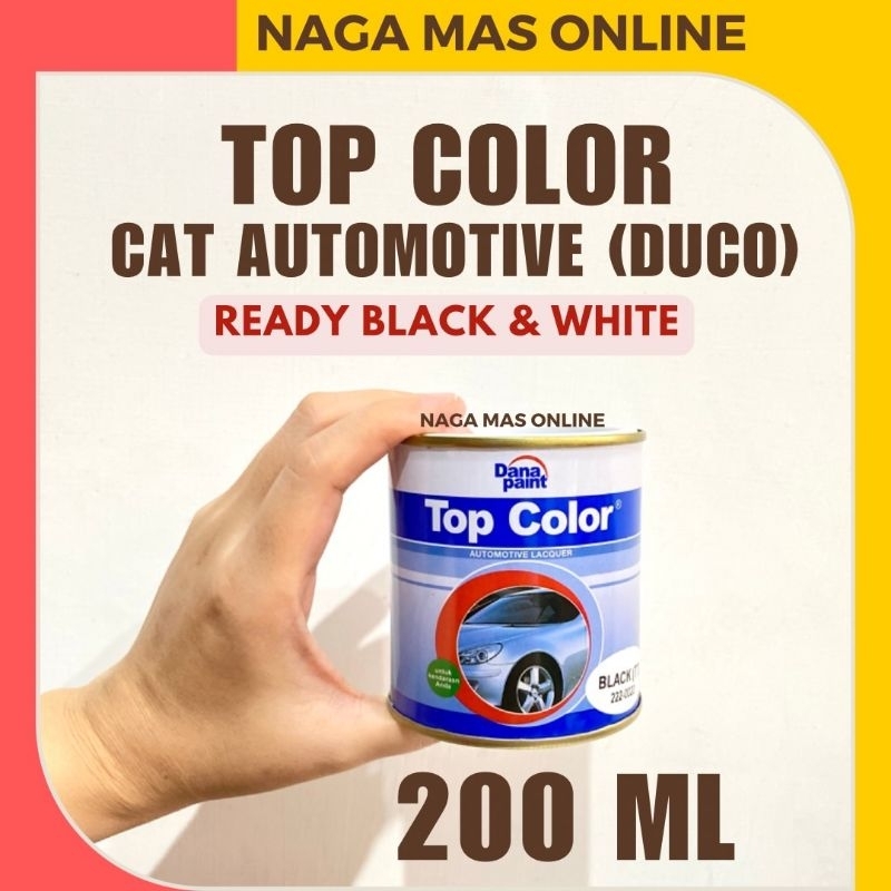 Jual TOP COLOR 200ML PUTIH HITAM SILVER / CAT AUTOMOTIVE MOBIL / CAT ...