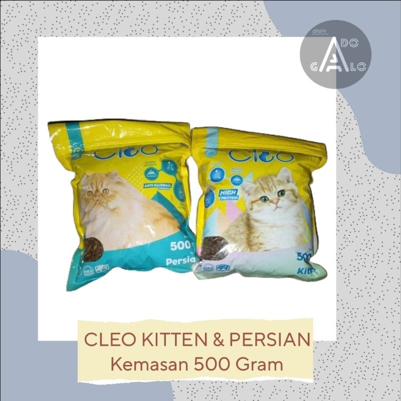 Jual CLEO PERSIAN CLEO KITTEN KEMASAN 500 GRAM | Shopee Indonesia