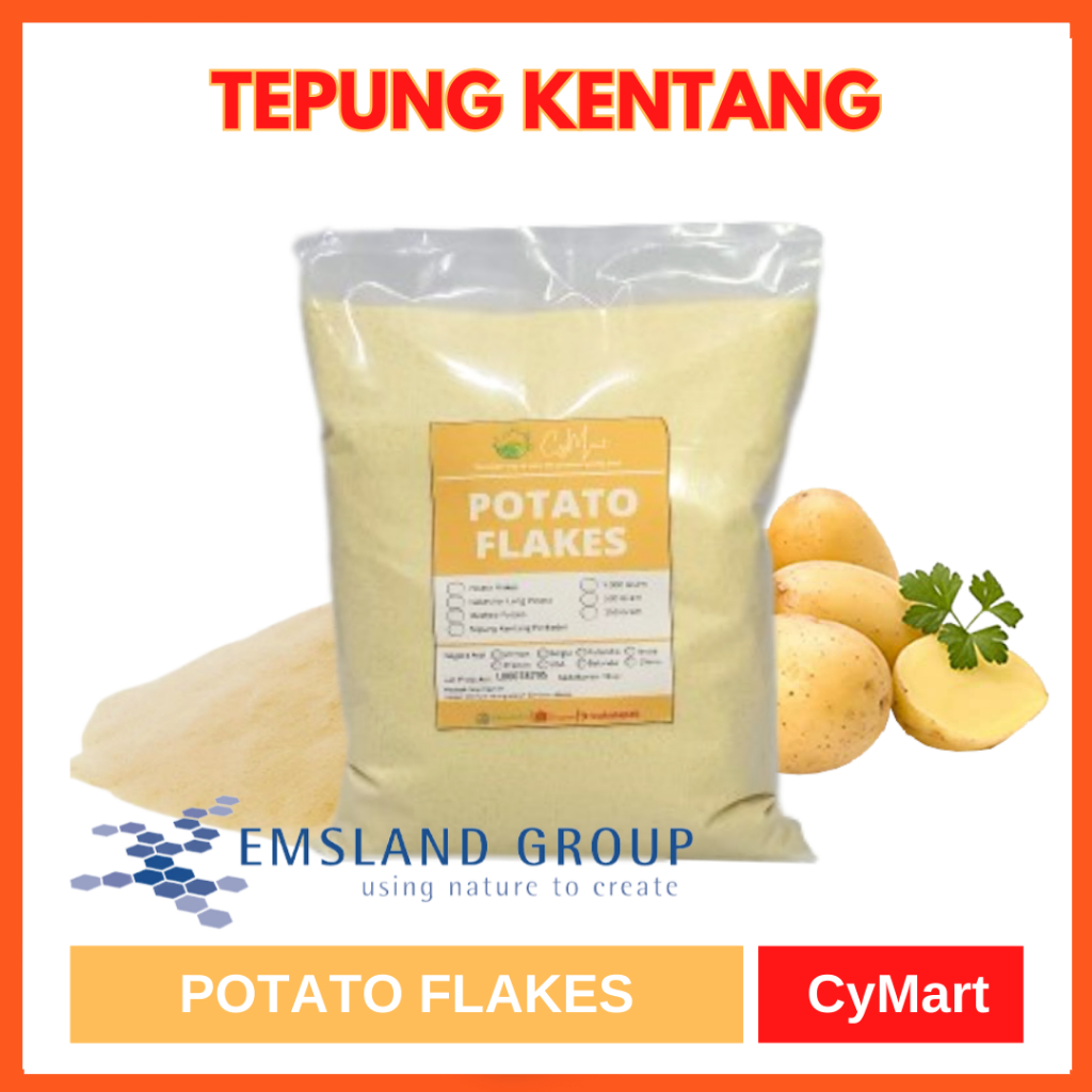 Jual Tepung Kentang Potato Flakes Emsland @ 1 KG. Asli impor Jerman ...