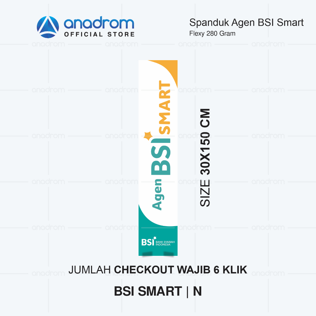 Jual Spanduk Atribut Wajib Agen BSI Smart | Banner Agen BSI Smart ...