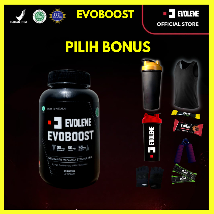 Jual EVOBOOST TESTOSTERONE BOOSTER 1 BOTOL ISI 60 BPOM HALAL EVOBOST ...