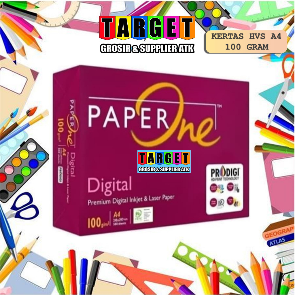 Jual Kertas PAPER ONE HVS A4 100gr / KERTAS PAPERONE / KERTAS Print ...