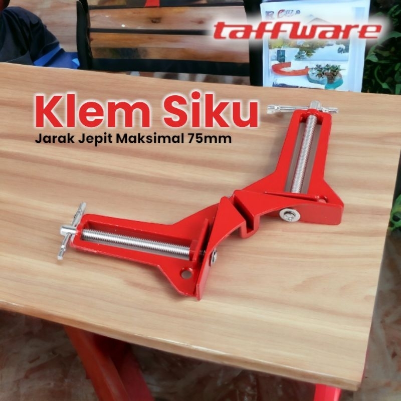 Jual Penjepit Sudut Frame Kaca Kayu Angle 90 Derajat Max Range 75mm ...