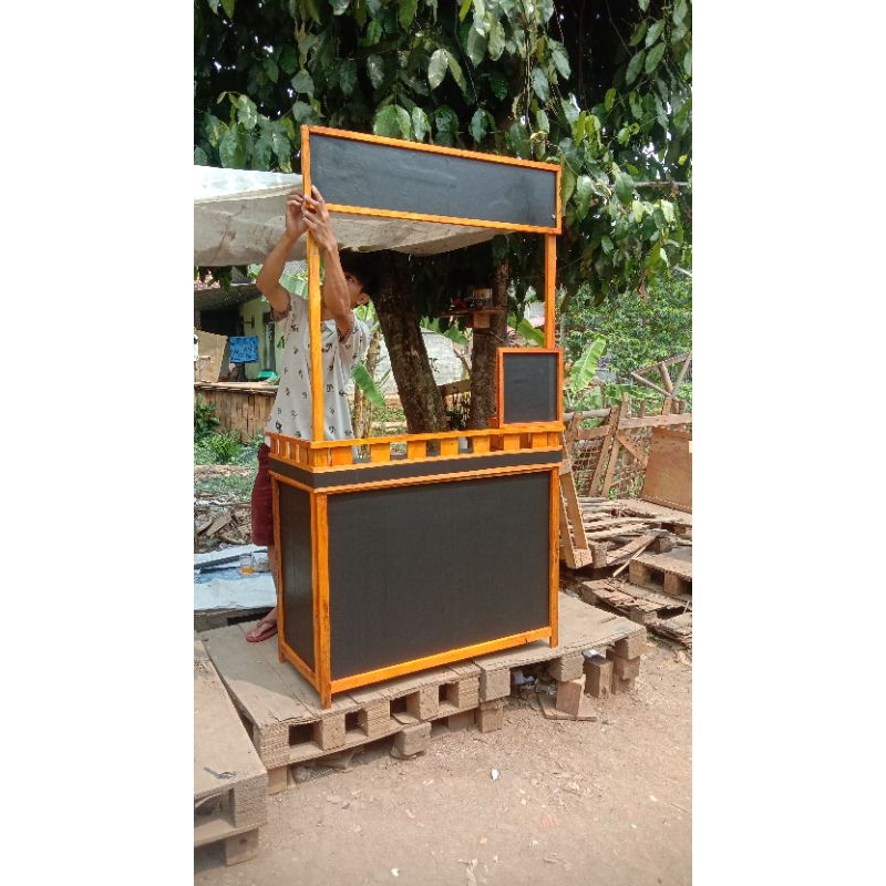 Jual BOOTH PORTABLE BAHAN TEBAL 12 MM KAYU JATI DAN KAYU POLYWOOD ...