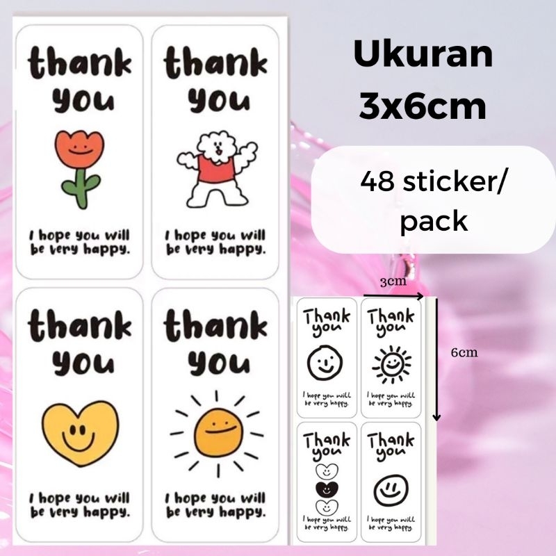 Jual Sticker Thank You Segel Makanan Stiker Souvenir Doodle Panjang ...
