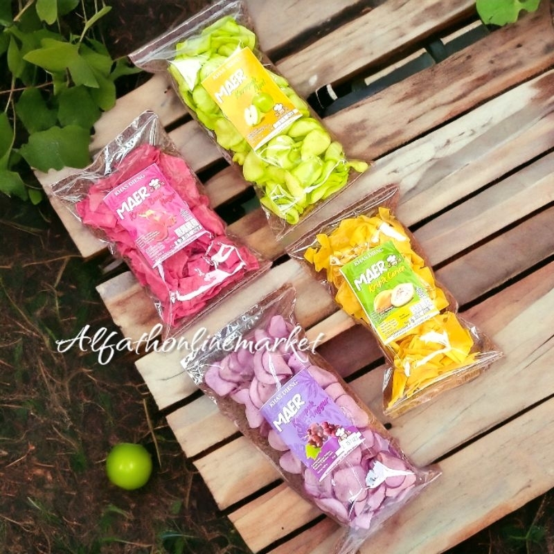 Jual Keripik MAER Buah Naga - Apel - Carica Chips - Fruit Snack ...
