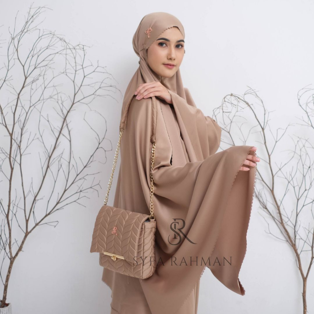 Jual Syfa Rahman - Mukena Dewasa Silk Lasercut 2in1 Jennaira Series ...