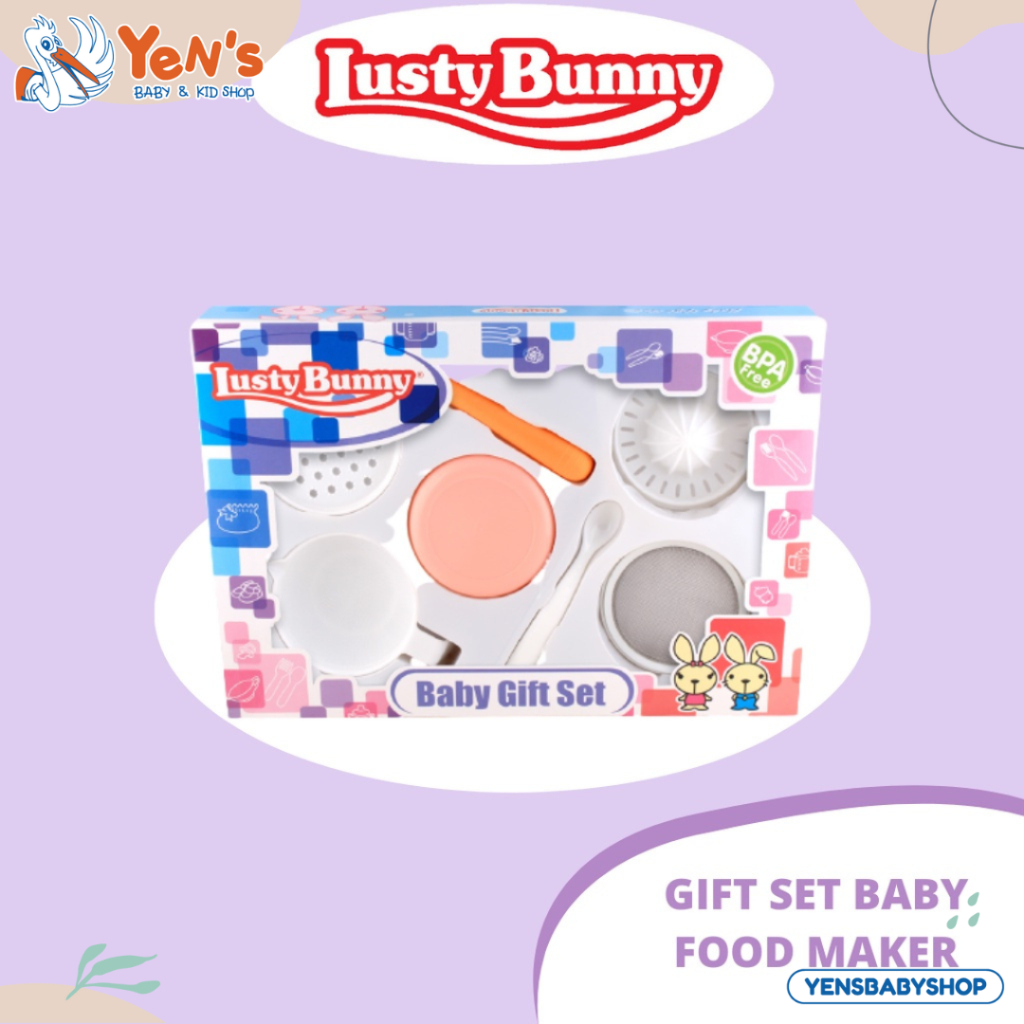 Jual LustyBunny Baby Food Maker Set Gift Perlengkapan Makan Bayi ...