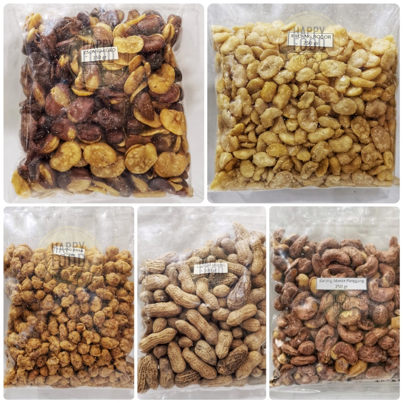 Jual [SIAP KONSUMSI] ANEKA CEMILAN KACANG/KACANG KORO/BOGOR/ARAB/KACANG ...
