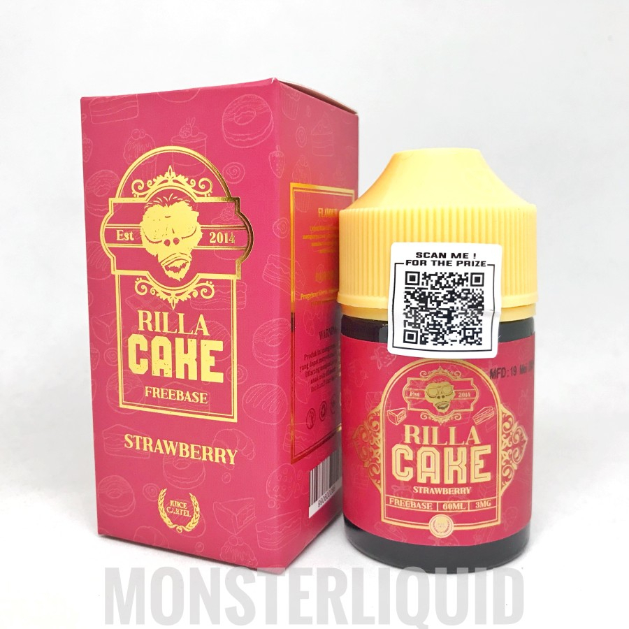 Jual RILLA CAKE V2 STRAWBERRY FREEBASE BY JUICE CARTEL 3MG 60ML ...