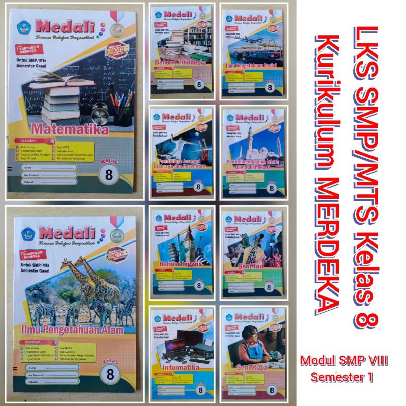 Jual LKS SMP Kelas VIII kurikulum Merdeka K21 KUMER LKS SMP/MTS Kelas 8 ...