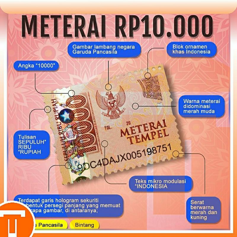 Jual Materai 10000 original 100% Asli | Shopee Indonesia