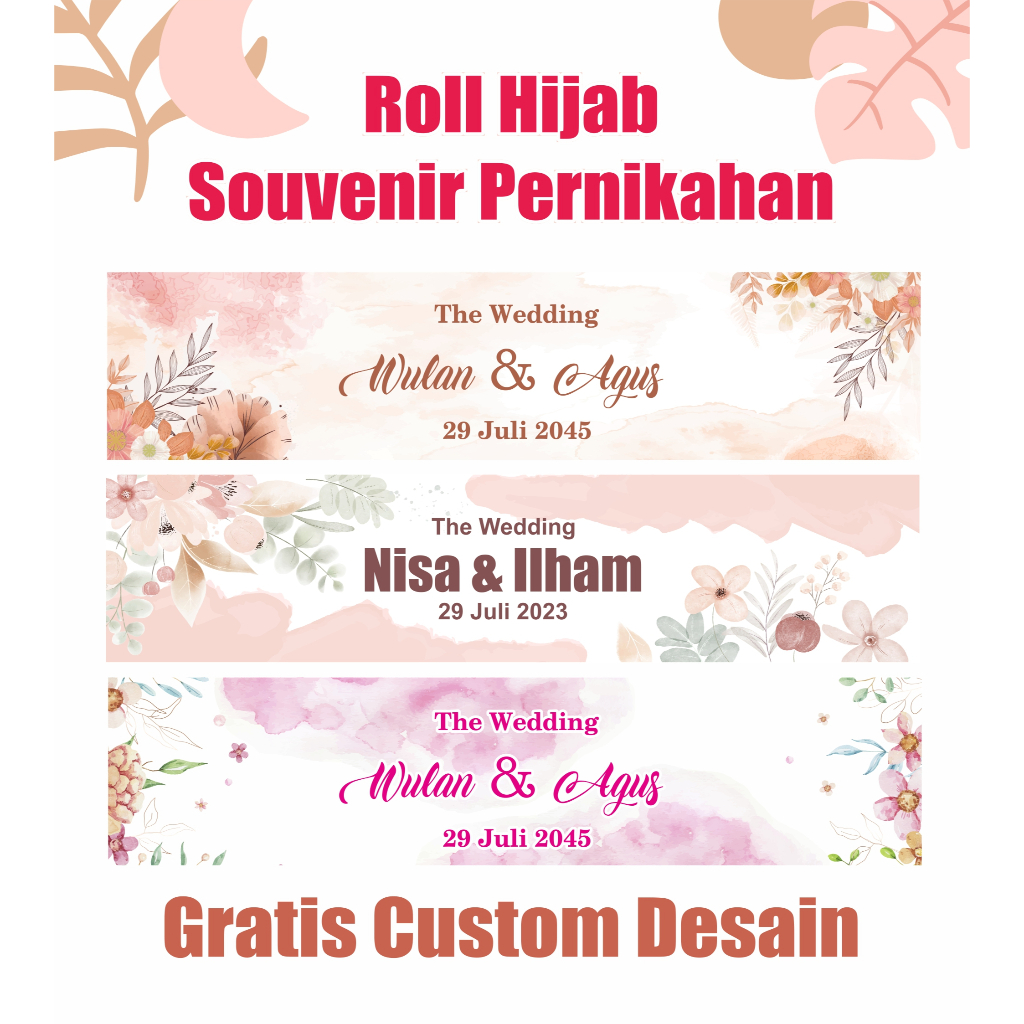 Jual Roll Hijab/Roler Hijab Custom Bahan Art Paper 150 gsm/Roll Hijab ...