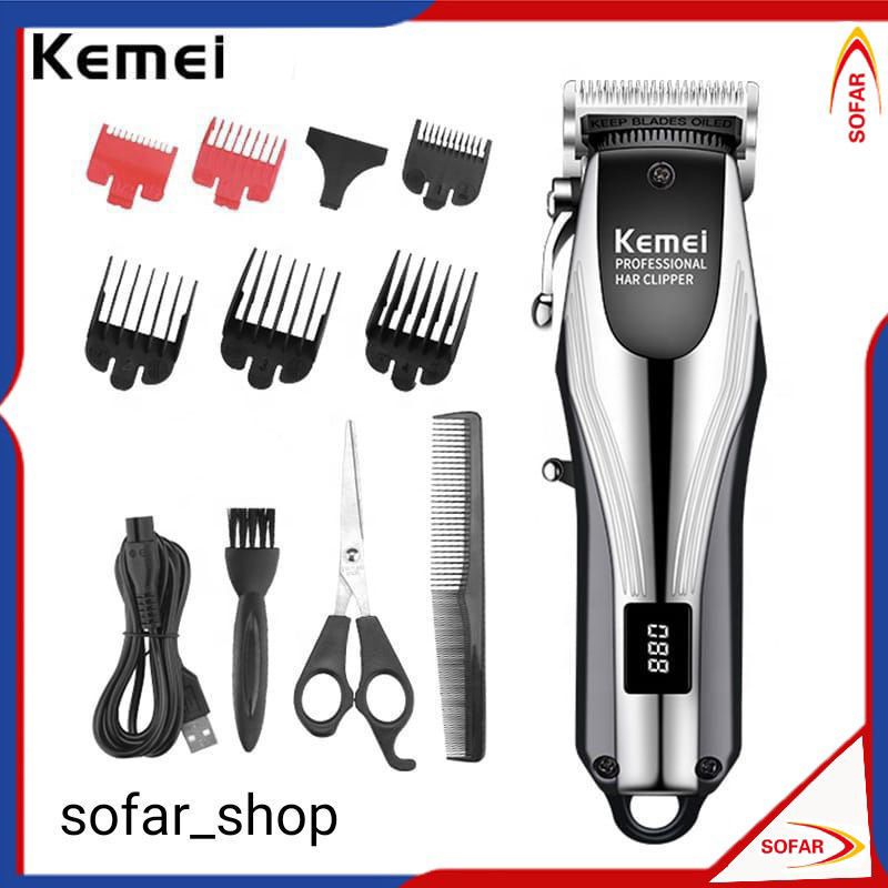 Jual KEMEI KM-2619 Alat Cukur Rambut Profesional Tanpa Kabel ...