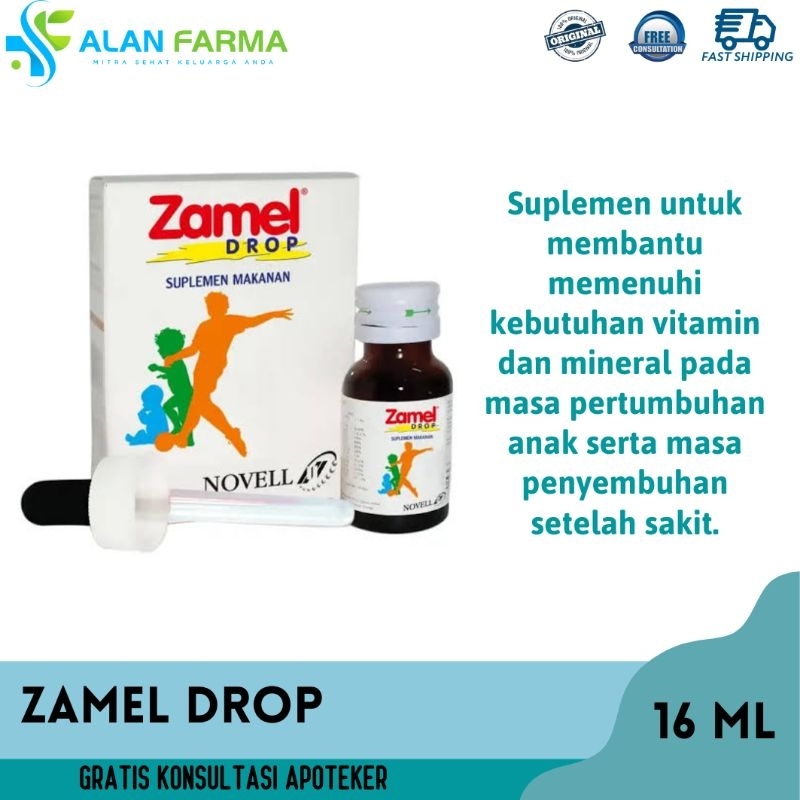 Jual Zamel Drop KEMASAN BARU IZIN BARU | Suplemen Vitamin dan Mineral ...