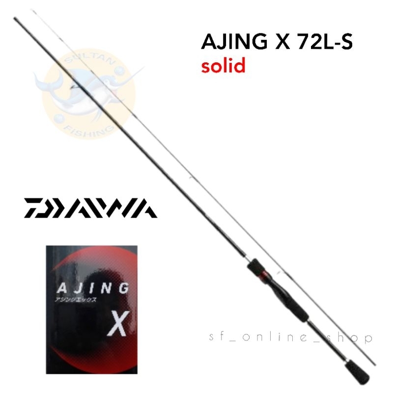 Jual Joran DAIWA AJING X 72L-S SOLID 1–4lb | Ultra Light Fishing ...