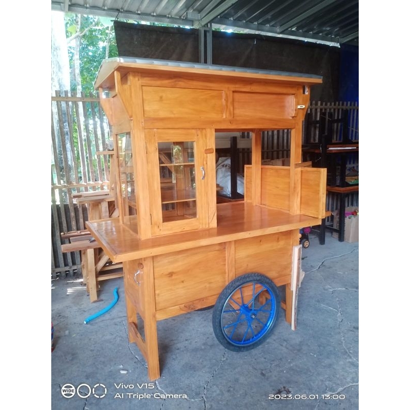 Jual gerobak angkringan mini pakai etalase | Shopee Indonesia