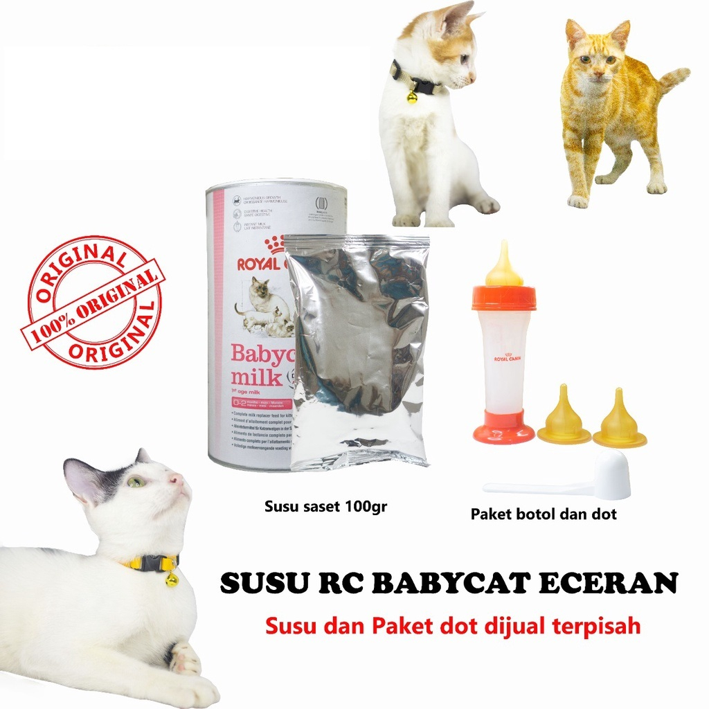 Jual Royal Canin Babycat Milk 100g Per 1 Sachet Susu Bayi Kucing 100 Gr ...