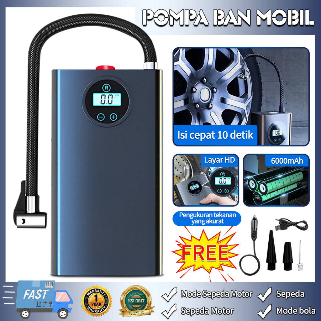 Jual Pompa Ban 108W / Alat Penguji Tekanan Ban Cerdas / Pemeriksaan ...