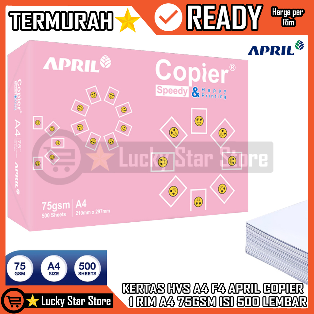 Jual April Kertas A4 Happy Halus Fotocopy Print Printing Fotokopi ...