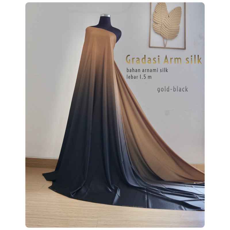 Jual kain silk gradasi rainbow| bahan arm silk import | Shopee Indonesia