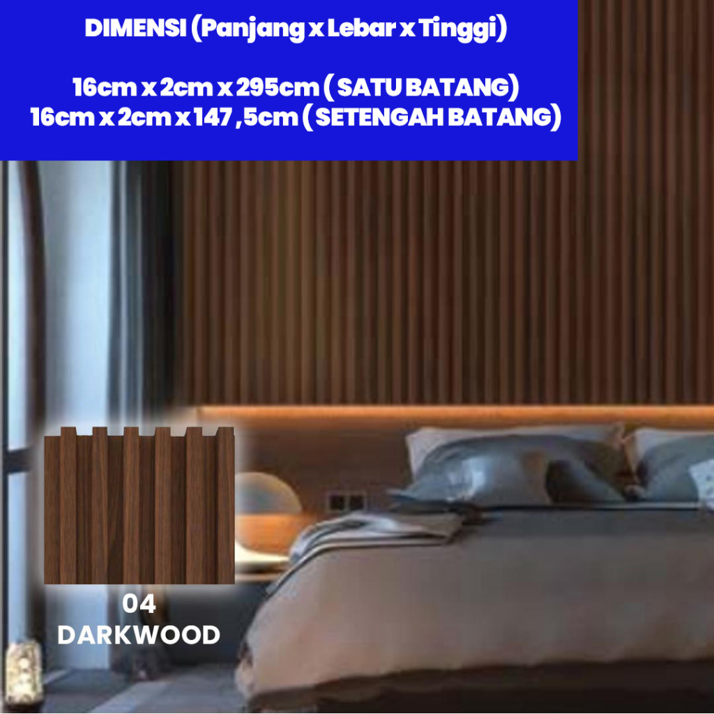 Jual Wood Panel WPC / Wall Panel PVC / Woodpanel Wallpanel Kisi Kisi ...