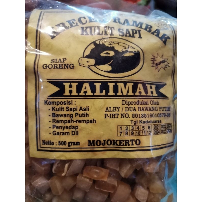Jual KRECEK RAMBAK KULIT SAPI 500g | Shopee Indonesia