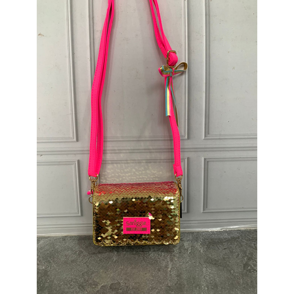 Jual SMIGGLE 20TH BIRHTDAY PURSE WITH STRAP PINK GOLD - TAS KECIL ...
