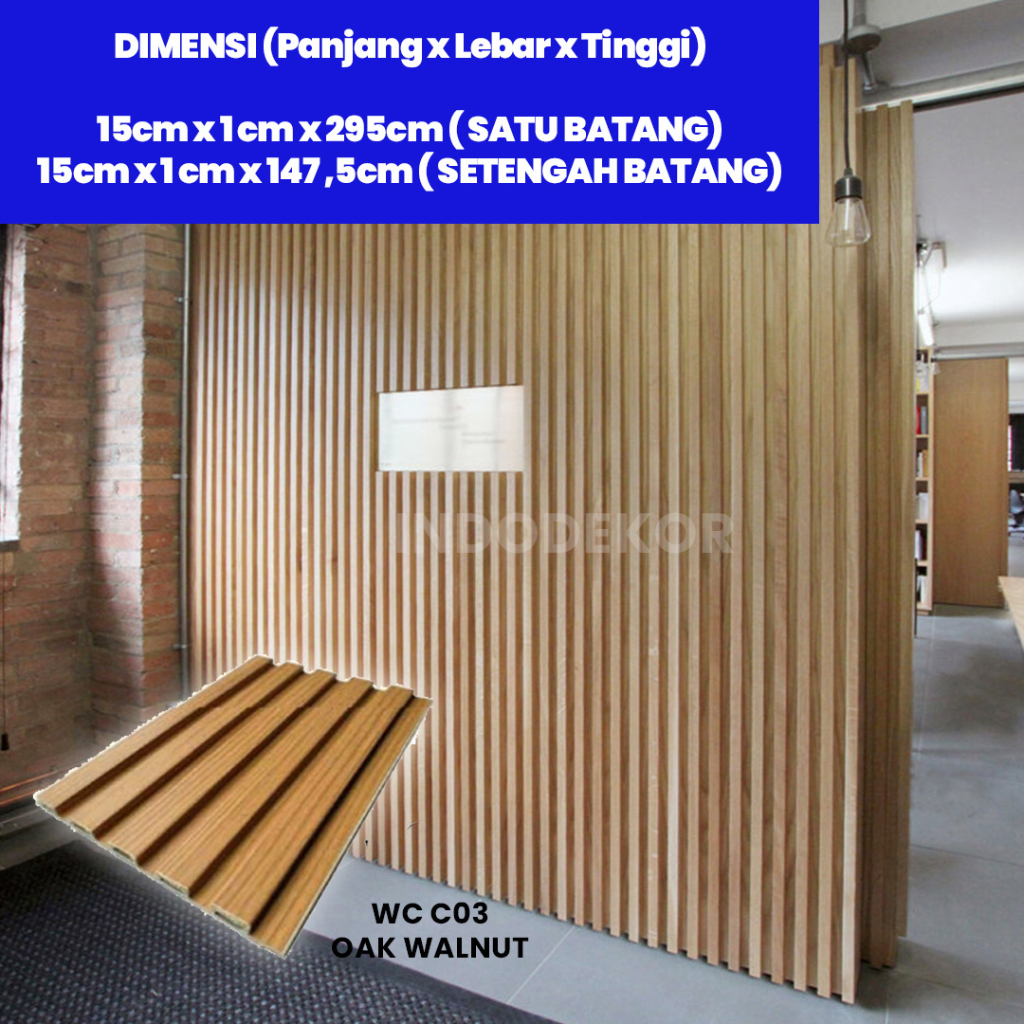 Jual Wood Panel WPC / Wall Panel PVC / Woodpanel Wallpanel Kisi Kisi ...