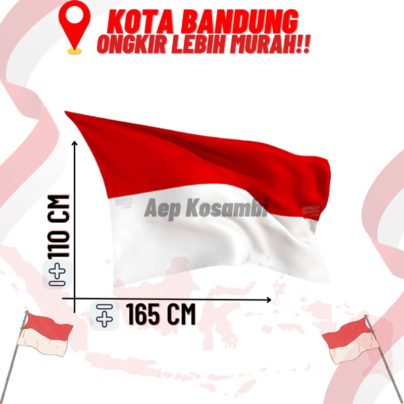 Jual Bendera Indonesia Merah Putih Jumbo untuk upacara (B5) | Shopee ...
