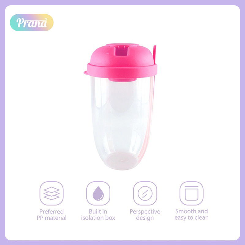 Jual PRANA Botol Cup Salad Makan Buah Sayur Salad Garpu Tutup Portable ...