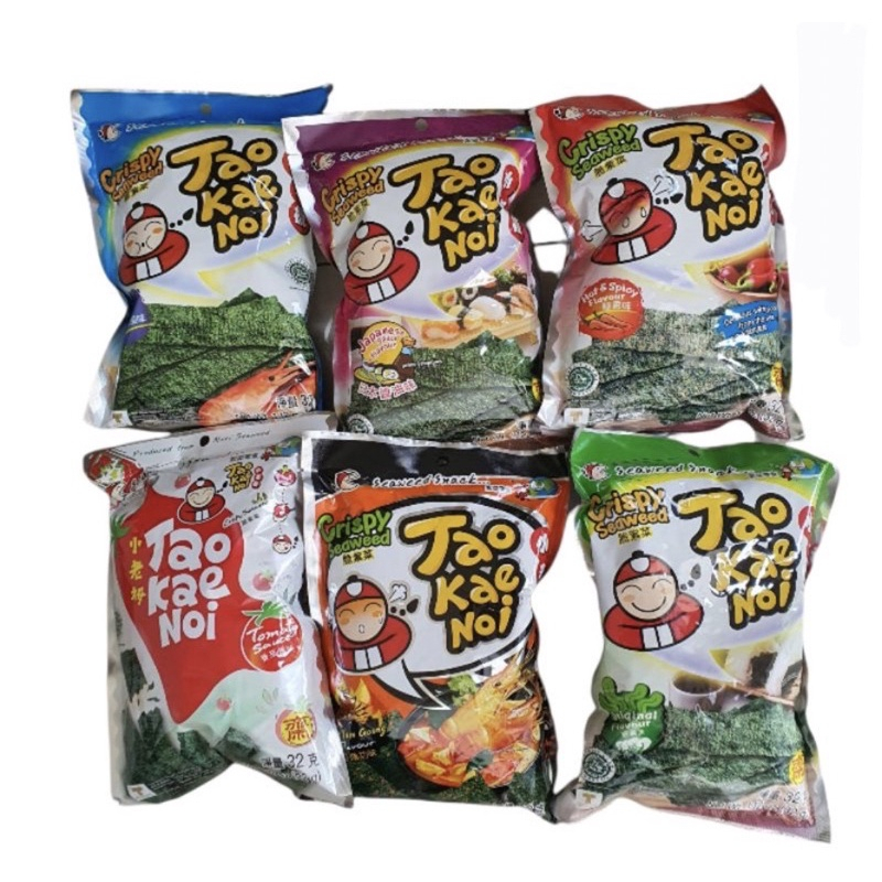 Jual Tao Kae Noi Rumput Laut Dried Seaweed 32GR 32 gr Crispy Seaweed ...