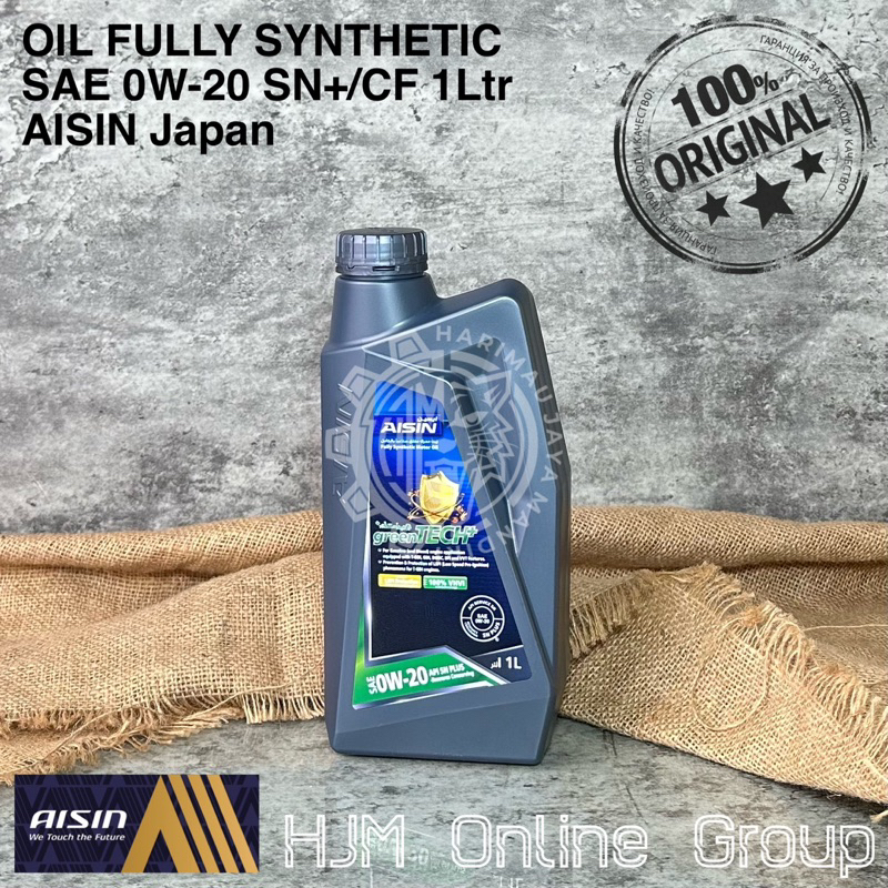 Jual OLI MESIN AISIN MOTOR OIL FULLY SYNTHETIC SAE 0W-20 SN+/CF 1 Liter | Shopee Indonesia