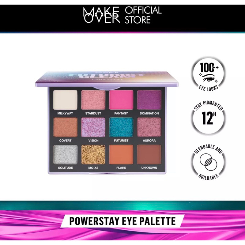 Jual Make Over Powerstay Eye Palette - Eyeshadow Palette Futurist Gleam ...