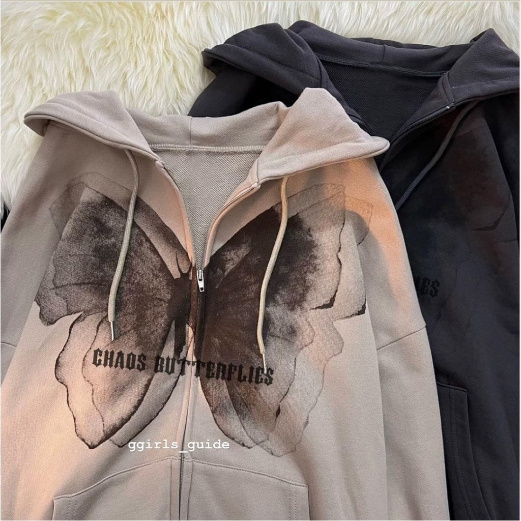 Jual JAKET ZIPPER HOODIE BUTERFLIES SWEATER OVERSIZE WANITA / JAKET ... Jual JAKET ZIPPER HOODIE BUTERFLIES SWEATER OVERSIZE WANITA / JAKET ...