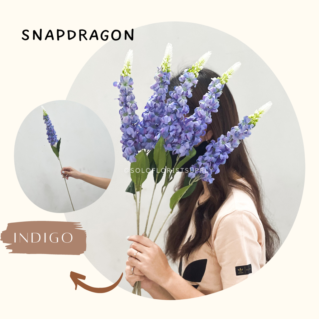 Jual SNAPDRAGON Artificial Flocking Hyacinth Bunga Palsu Sedap Malam ...