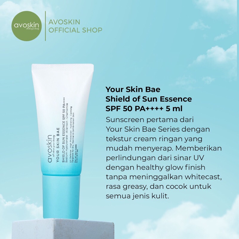 Jual Avoskin Your Skin Bae - Shield Of Sun Essence Spf 50 PA ...