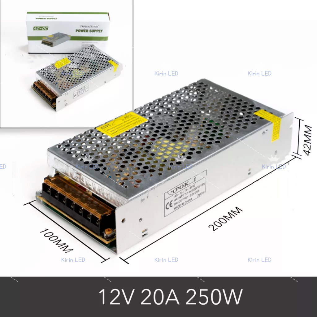 Jual Trafo 5A/10A/20A/30A/33A/33.3A adaptor (ADAPTOR BESI) power supply 12V CCTV LED Strip ...