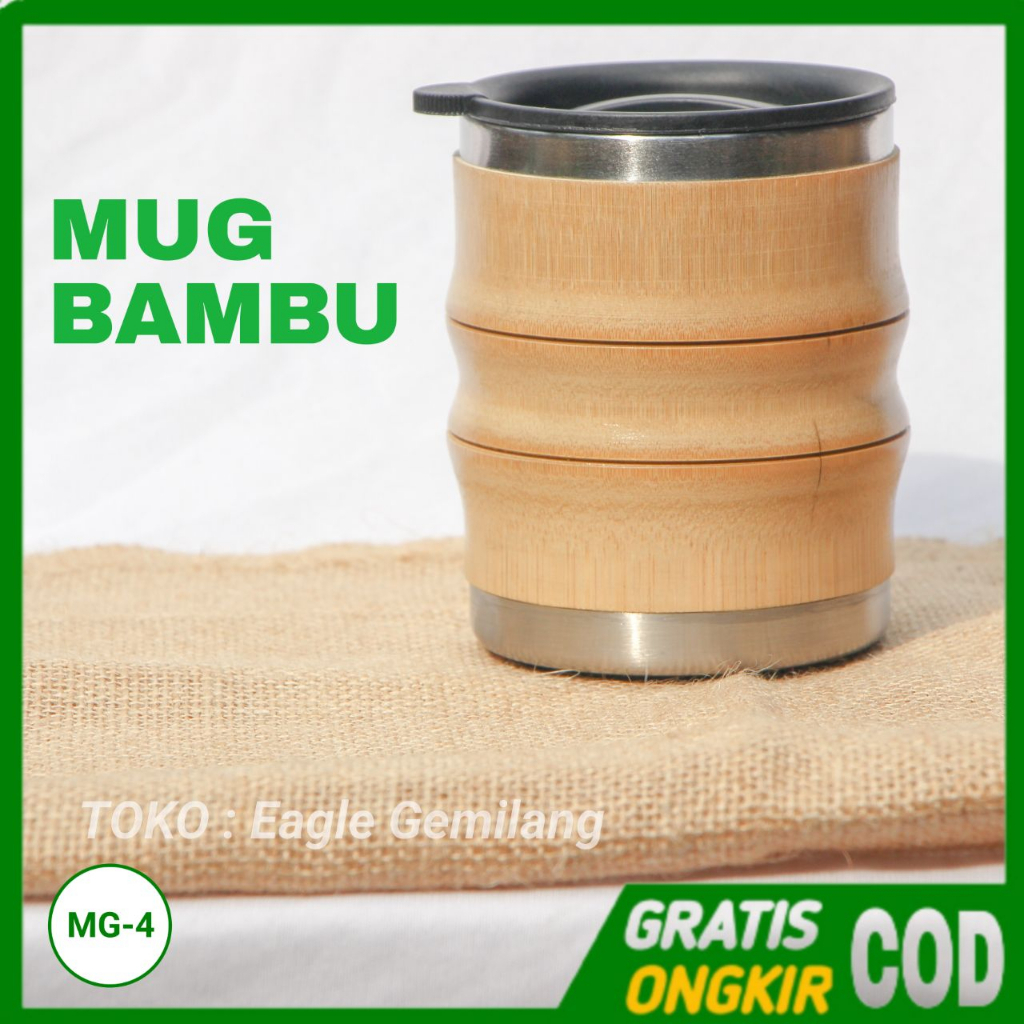 Jual Mug kopi tahan panas dari bambu asli | Shopee Indonesia