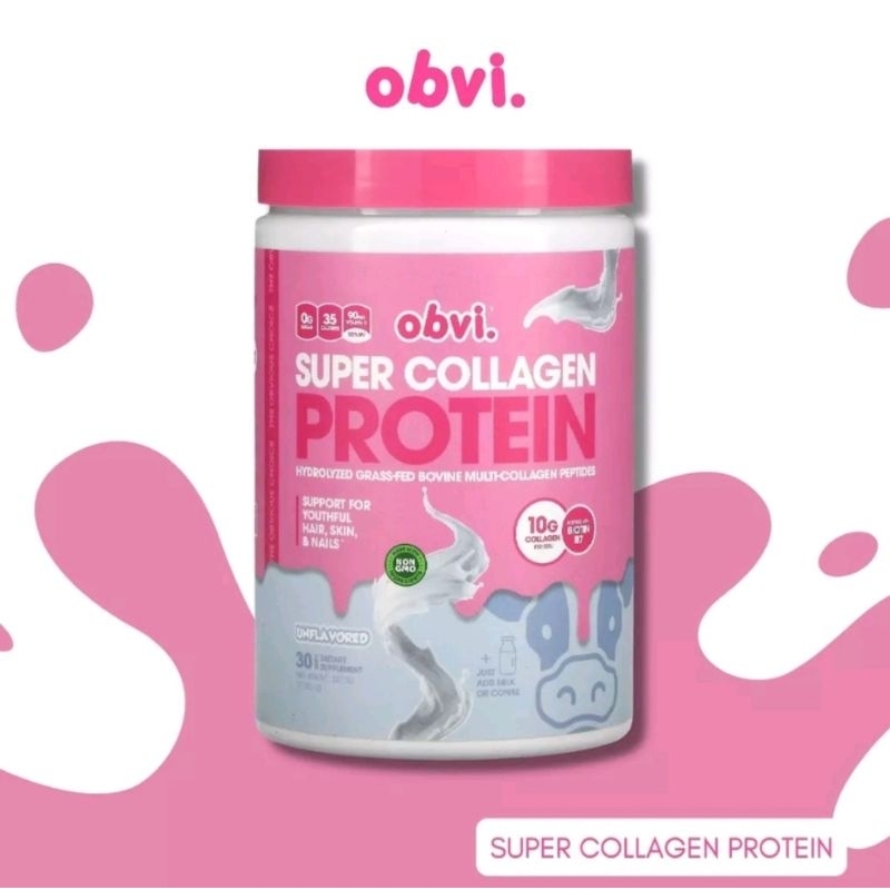 Jual Obvi Super Collagen Protein 30 Servings 337 Gram Whey Protein ...