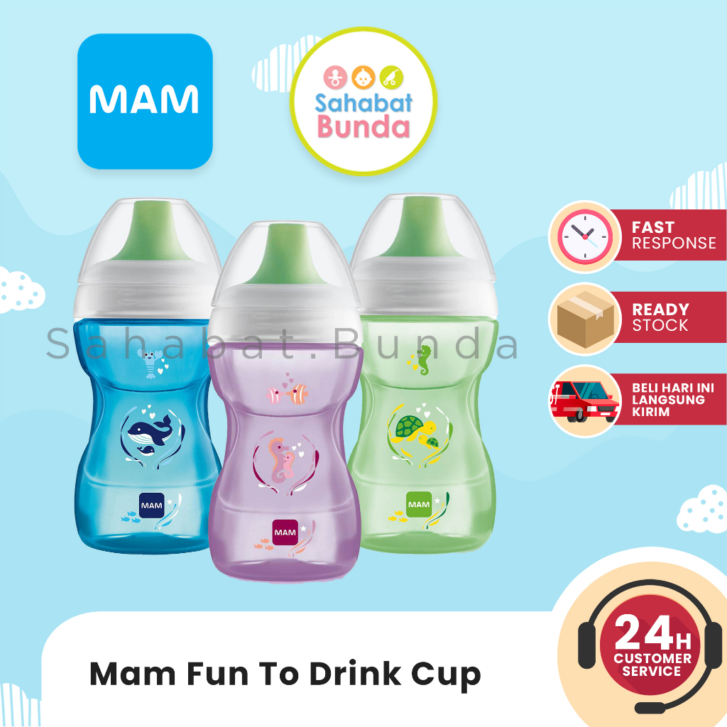 Jual MAM Fun To Drink Trainer Plus Botol Minum Anak 220ml 270ml | Shopee Indonesia