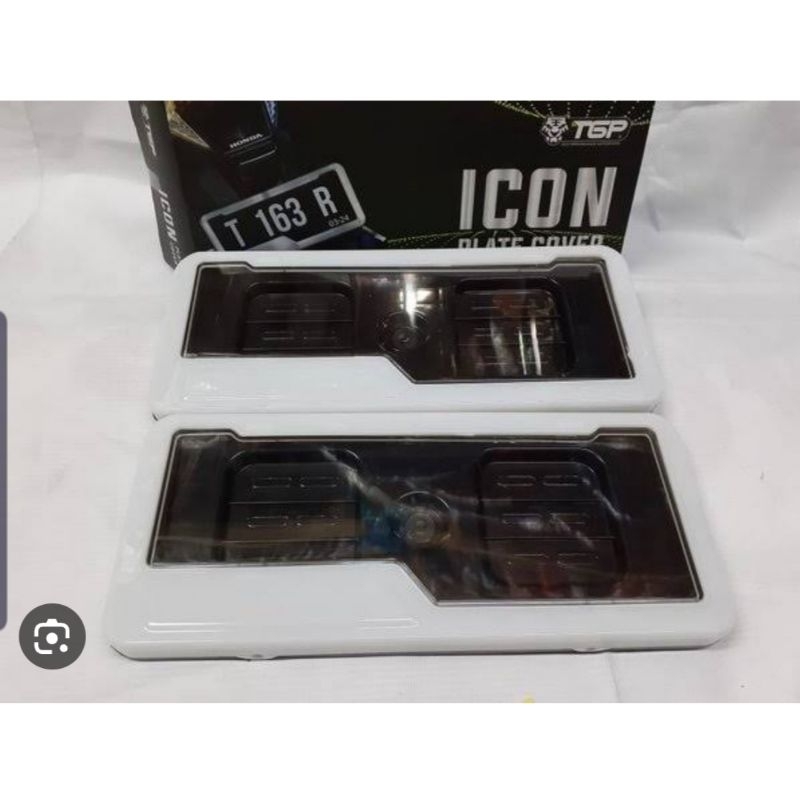 Jual COVER/TEMPAT PLAT NOMOR ICON PUTIH merk ORIGINAL TGP(harga ...